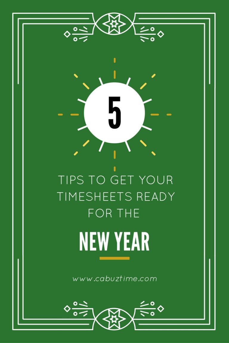 5 Time Sheet Tips - CABUZ